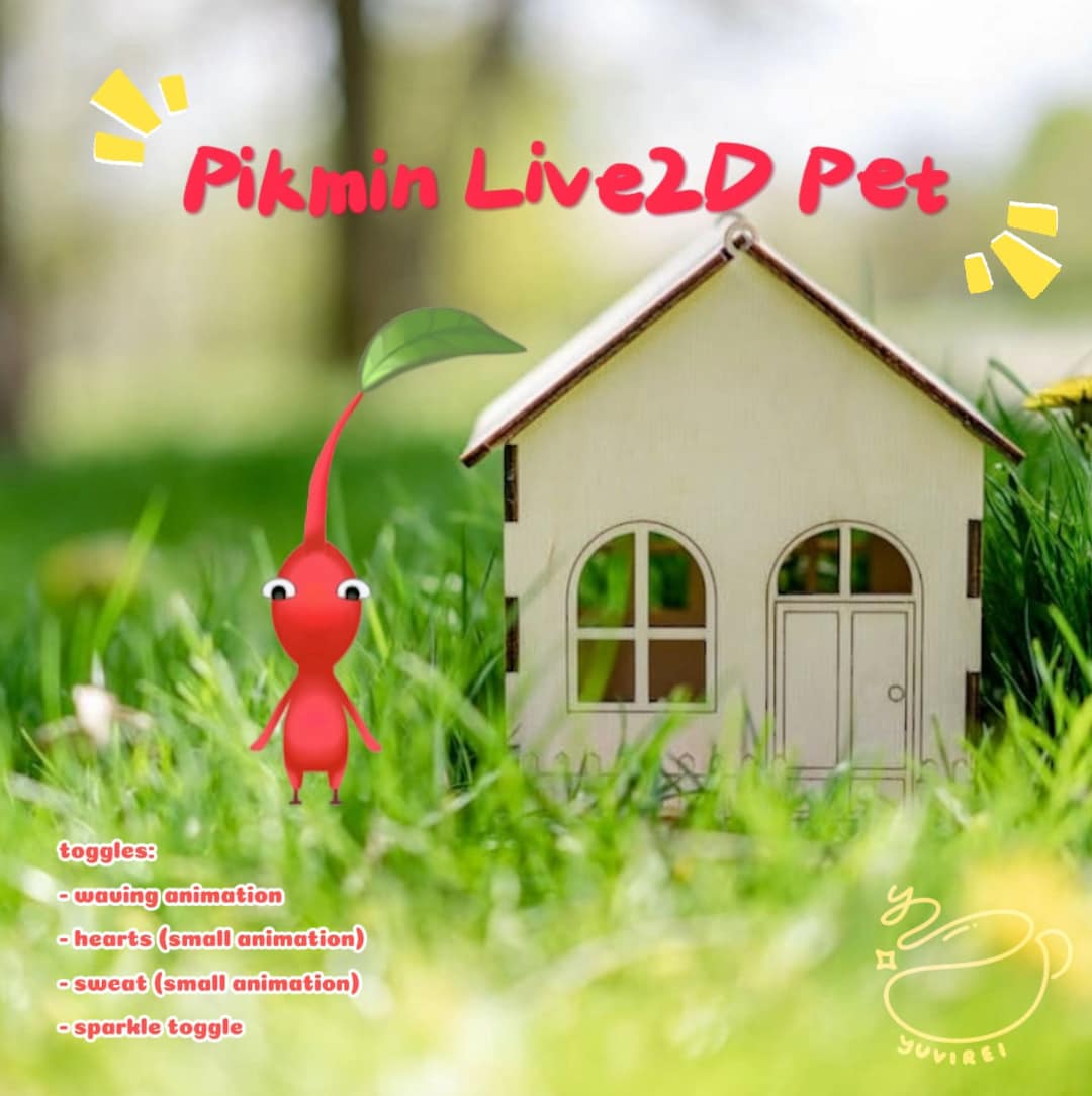 Pikmin Live2d Item Vtube Studio Pet Item - Etsy