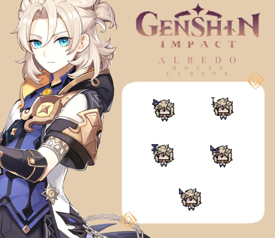 Genshin Cursors albedo Version - Etsy Australia