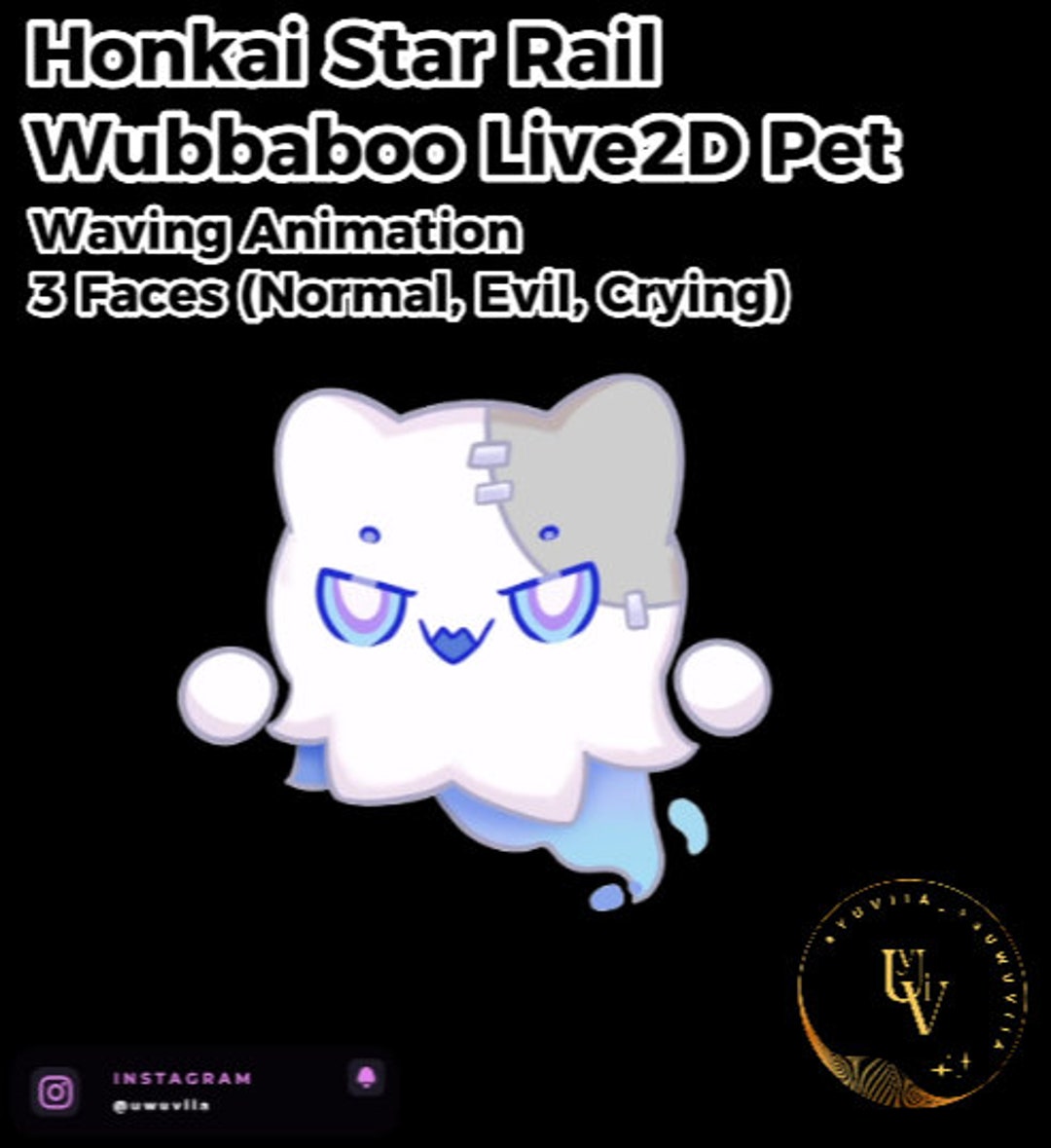 Honkai Star Rail Wubbaboo Live2d Item Vtube Studio Pet Item - Etsy