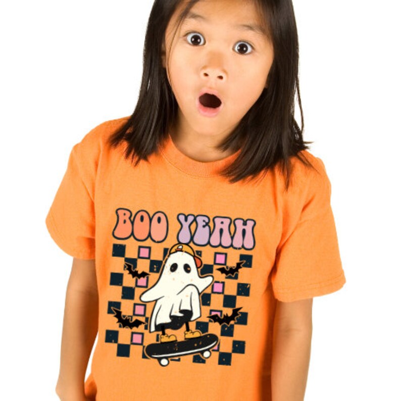 Halloween Boo Yeah SVG PNG , Halloween Ghost Boys Tee, Cute Ghost ...