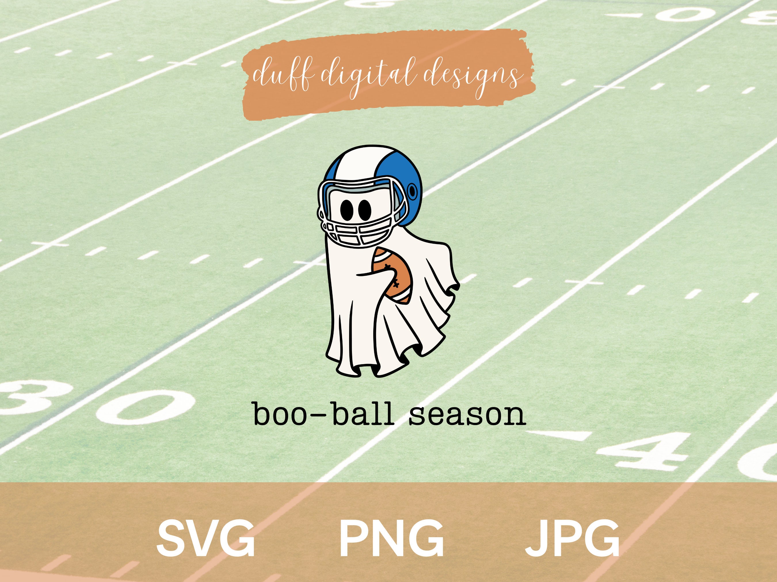 Boo-ball Season SVG | Fall Cut File | Ghost Cricut File | Football Cut ...