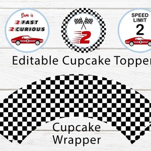 EDIT & PRINT - 2 Fast 2 Curious Party Bundle , Two Year Party Editable ...