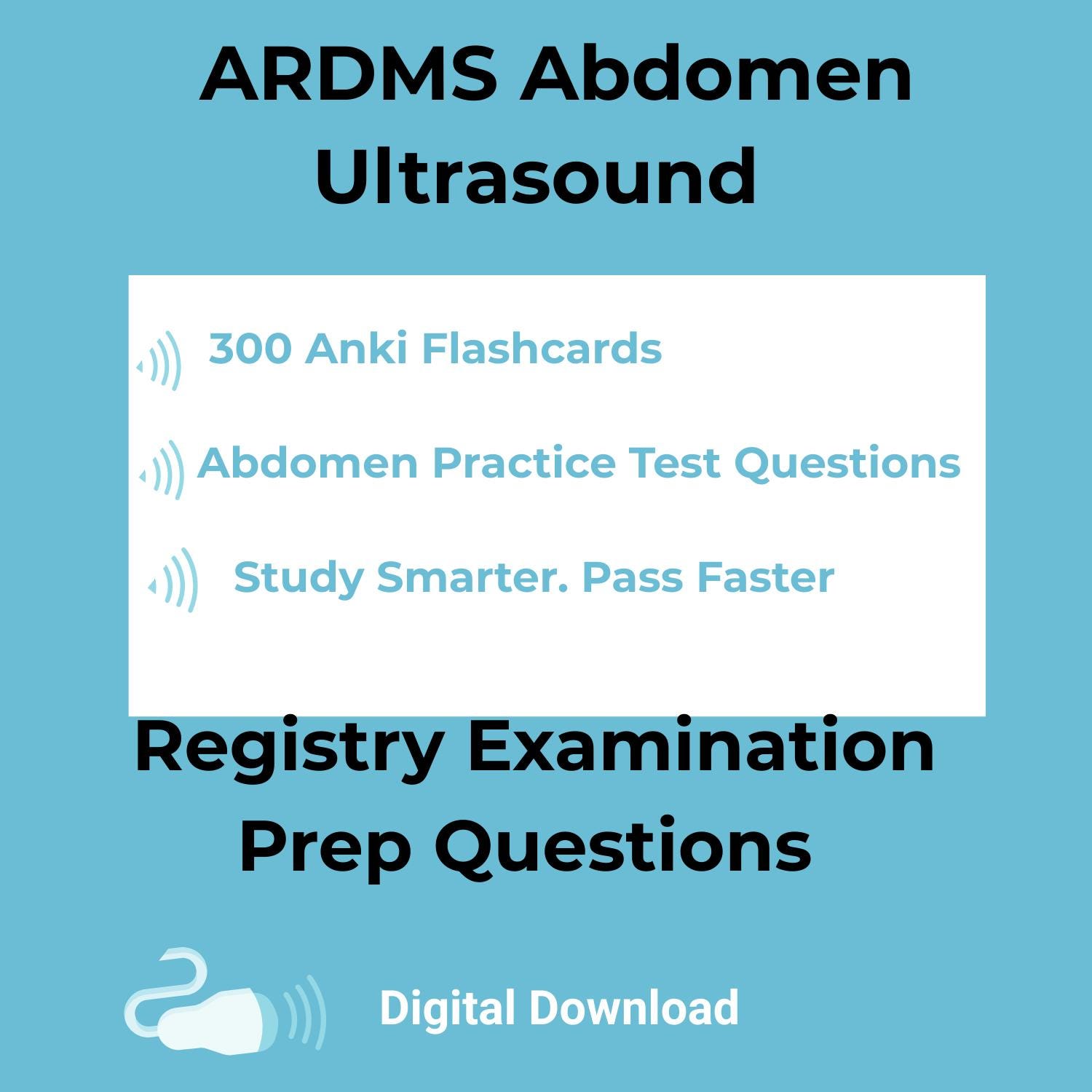 Abdomen Ultrasound | ARDMS Practice Questions | Digital Flashcards| Sonography Exam Prep | AB ...