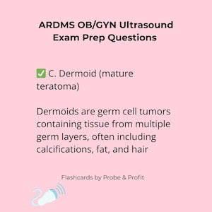 OBGYN Ultrasound | ARDMS Practice Questions | Digital Flashcards ...