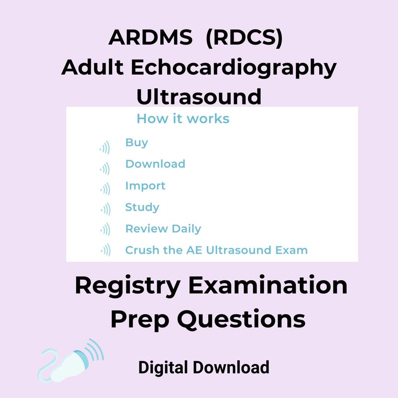 RDCS Adult Echocardiography Registry Flashcards | Practice Questions ...