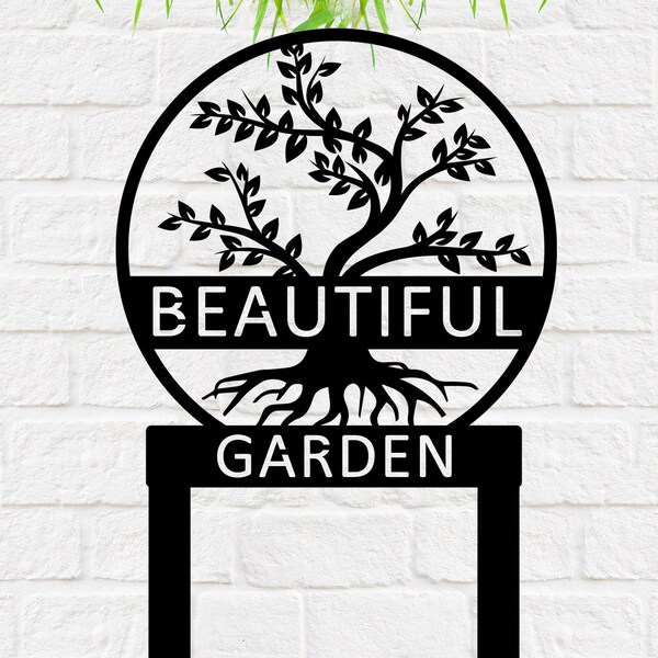 Flower Bed Sign - Etsy