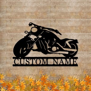 Personalized Motorcycle Metal Wall Art / Custom Motorcycle - Etsy