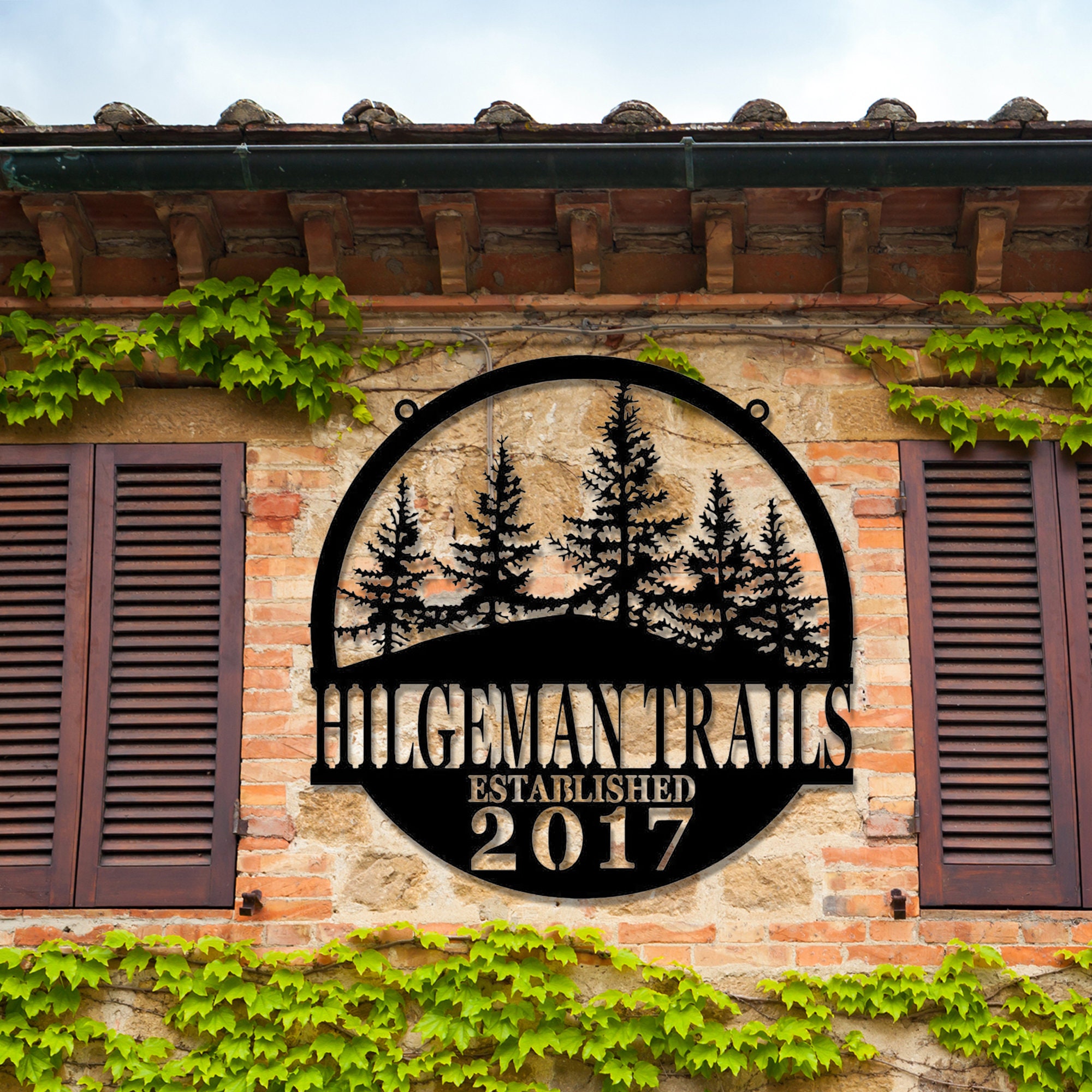 Personalized Name Metal Sign Custom Metal Address House Number Sign ...