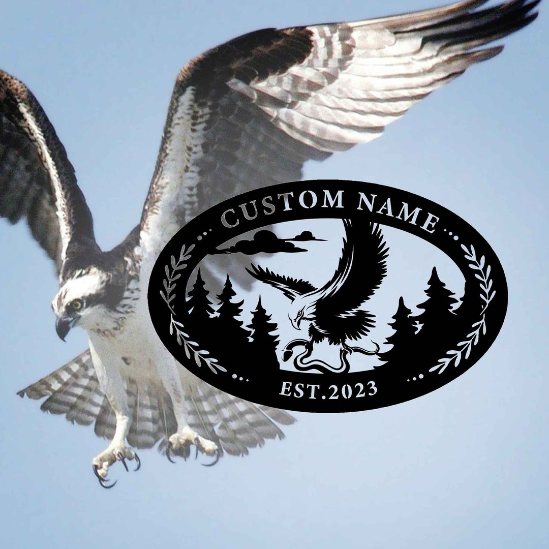 Personalized Eagle and American Flag Metal Sign, Metal Wall Art, Usa ...