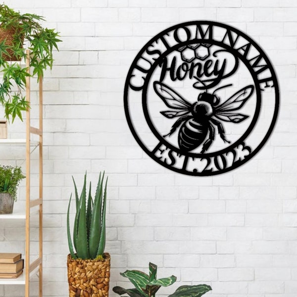Metal Bee Sign - Etsy