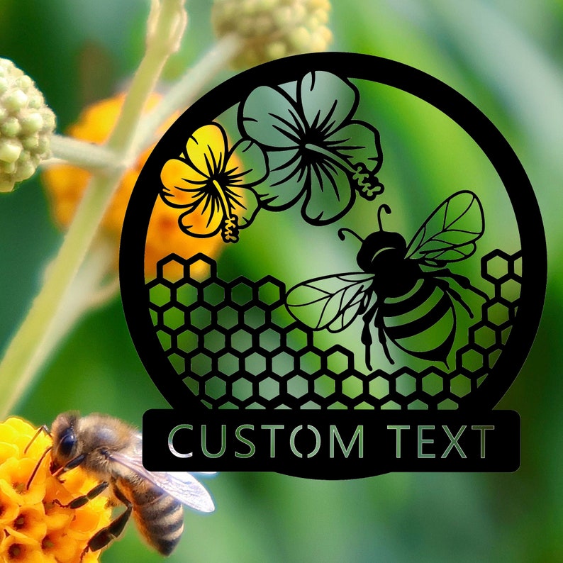 Personalized Bee Signs Honey Bee Sign Metal Signs for Yards - Etsy