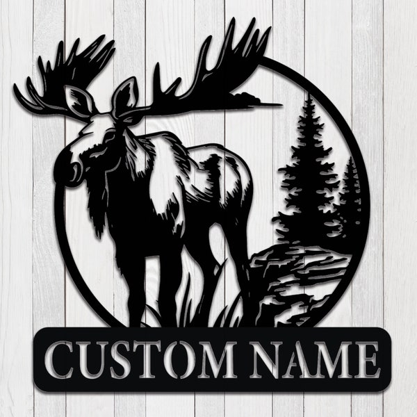 Moose Sign - Etsy