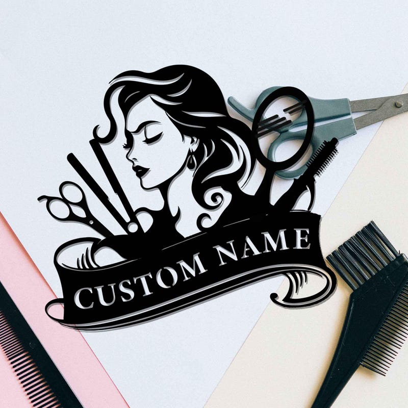 Personalized Haircut Metal Sign - Etsy