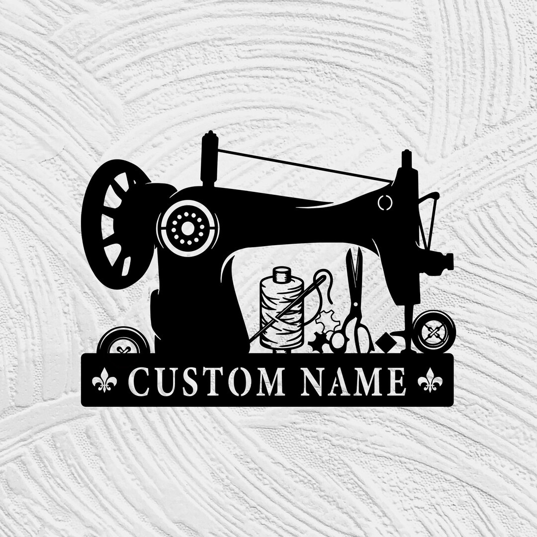 Custom Sewing Room Sign Sewing Metal Wall Art Personalized Sewing Sign ...