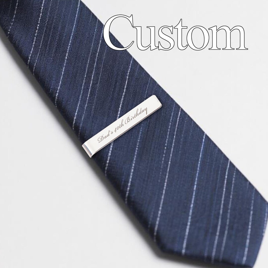 Custom Name Tie Clip,personalized Wedding Tie Clip,laser Engraving Name ...