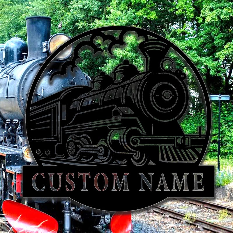 Train Station Sign - Etsy