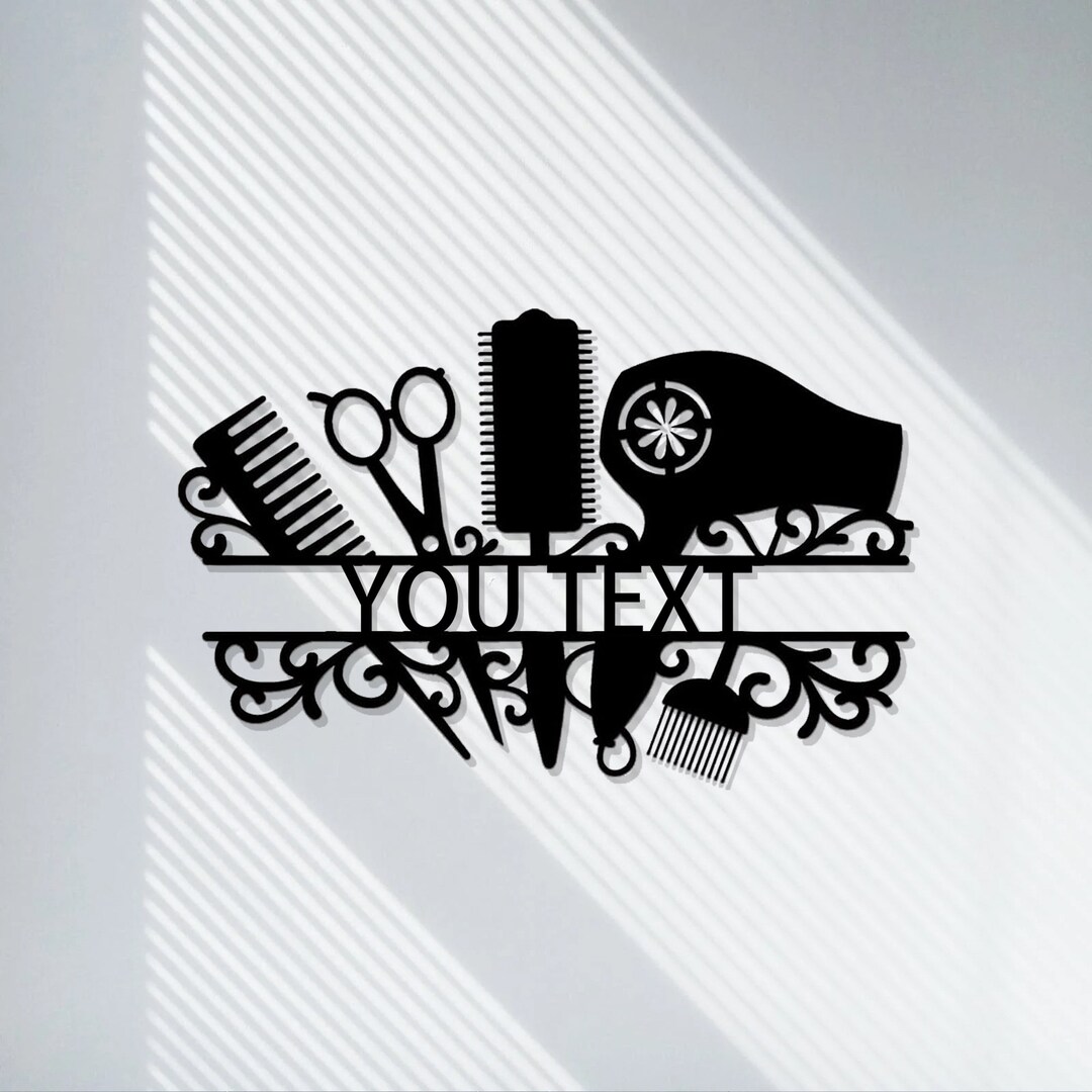 Personalized Metal Hair Stylist Name Sign/custom Hair Stylist Business ...