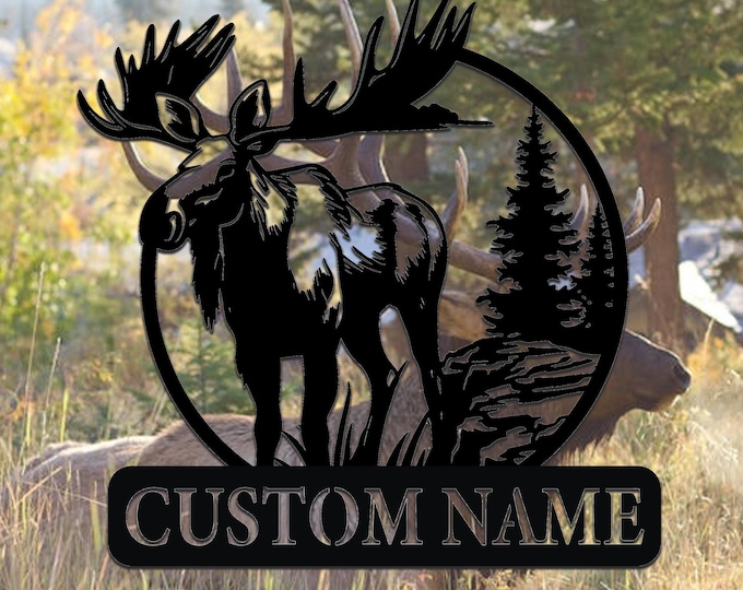 Drunken Moose Saloon Solid Wood Sign Handcrafted Rustic Decor ,epoxy ...