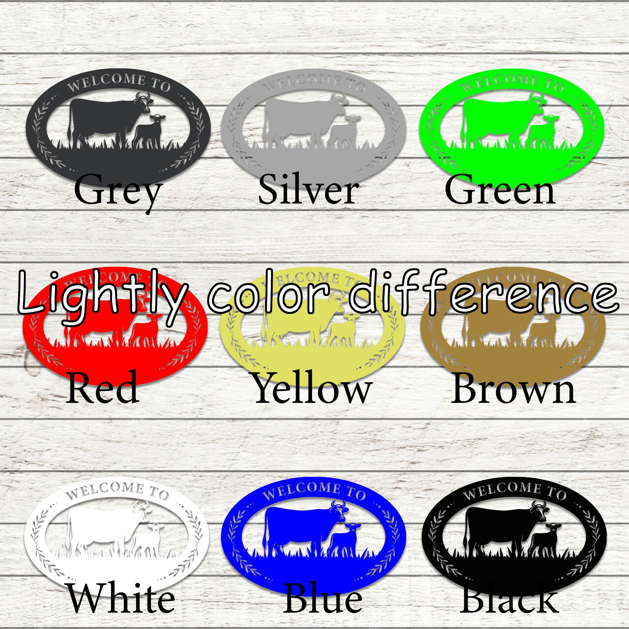 Customizable Cow Signs, Cow Metal Wall Art, Farm Decorations, Metal ...