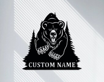 Custom Black Bear Sign - Etsy