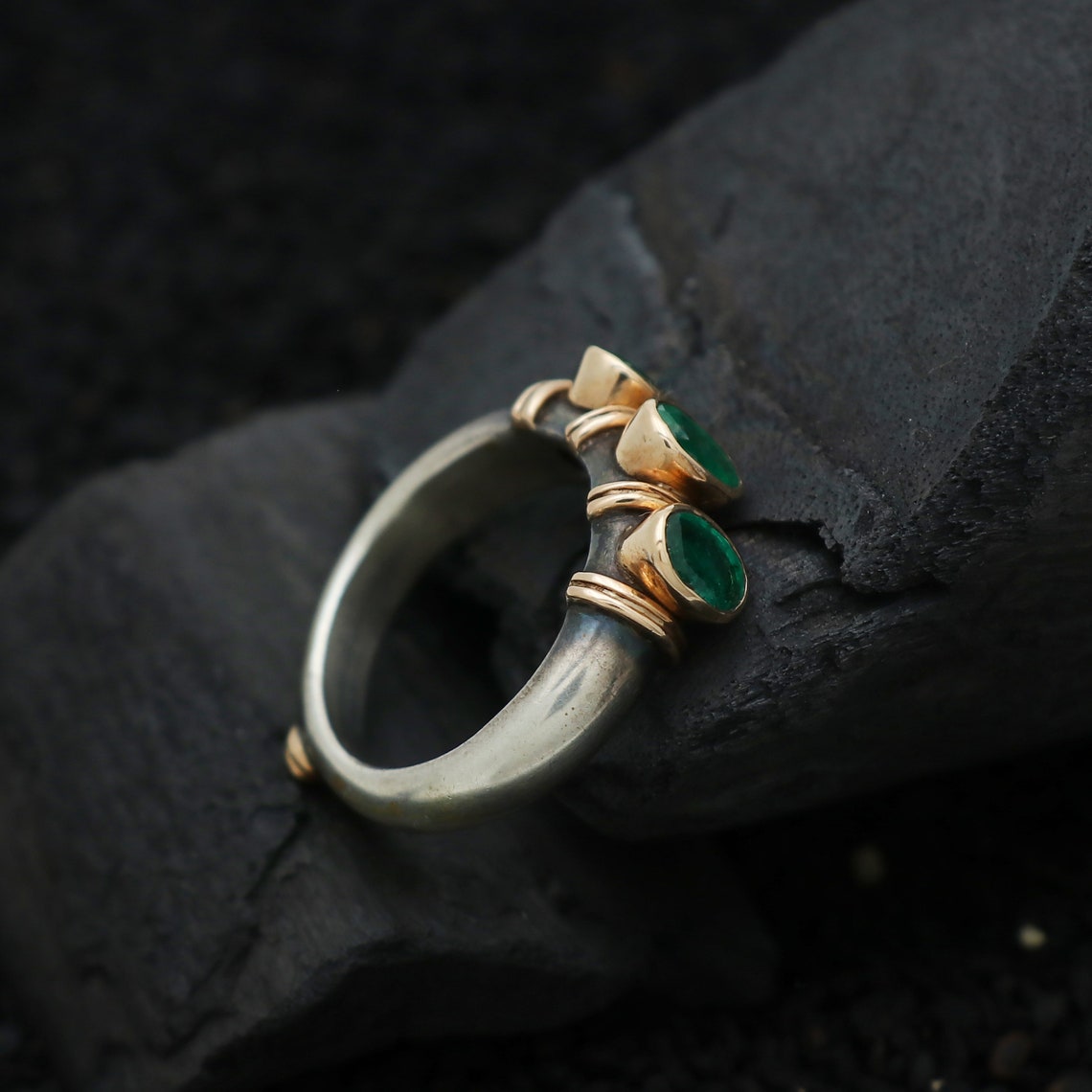 Antique 18k Gold Ancient Roman Ring, 925 Sterling Silver Roman Ring ...