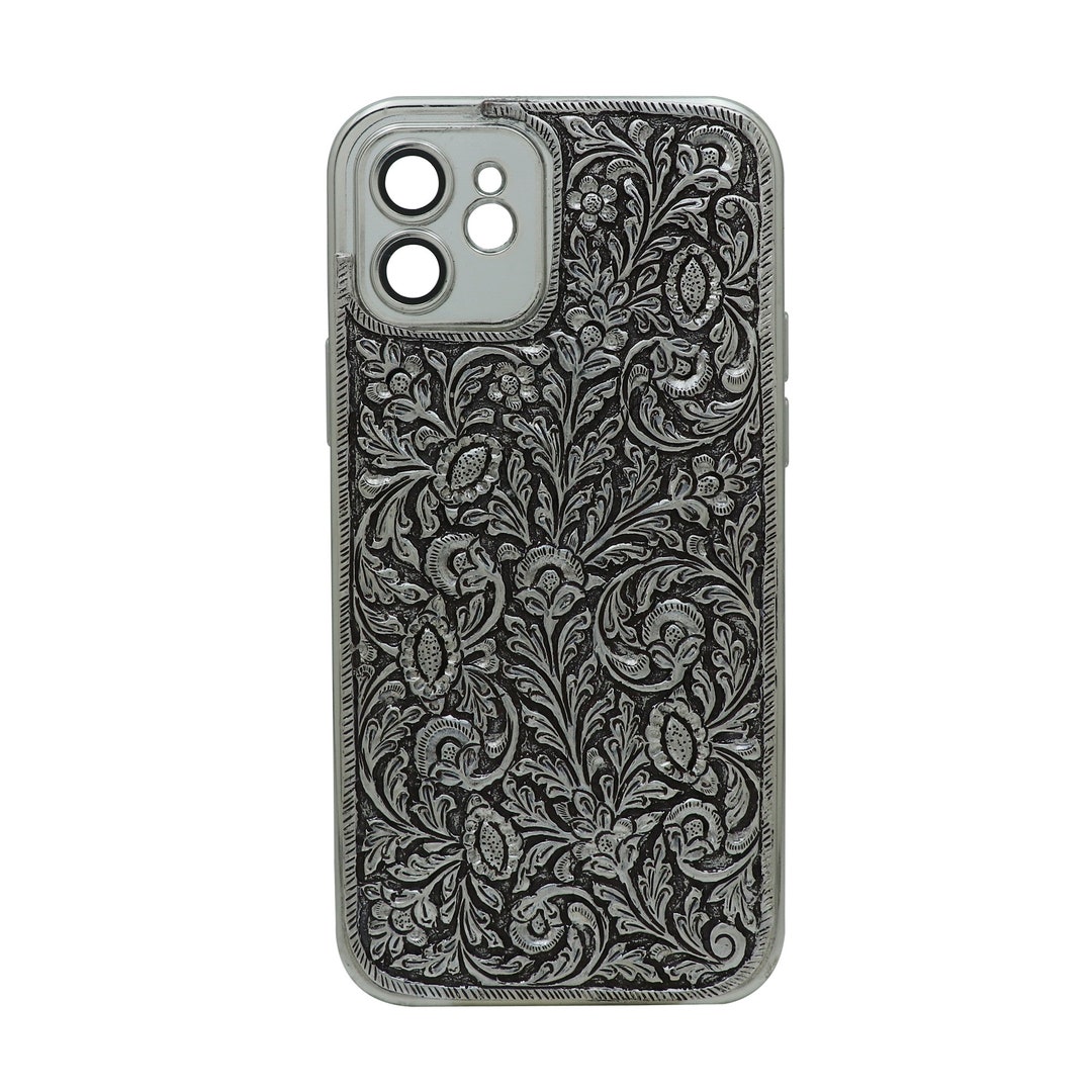 Sterling Silver Designer Floral Phone Cover - Etsy