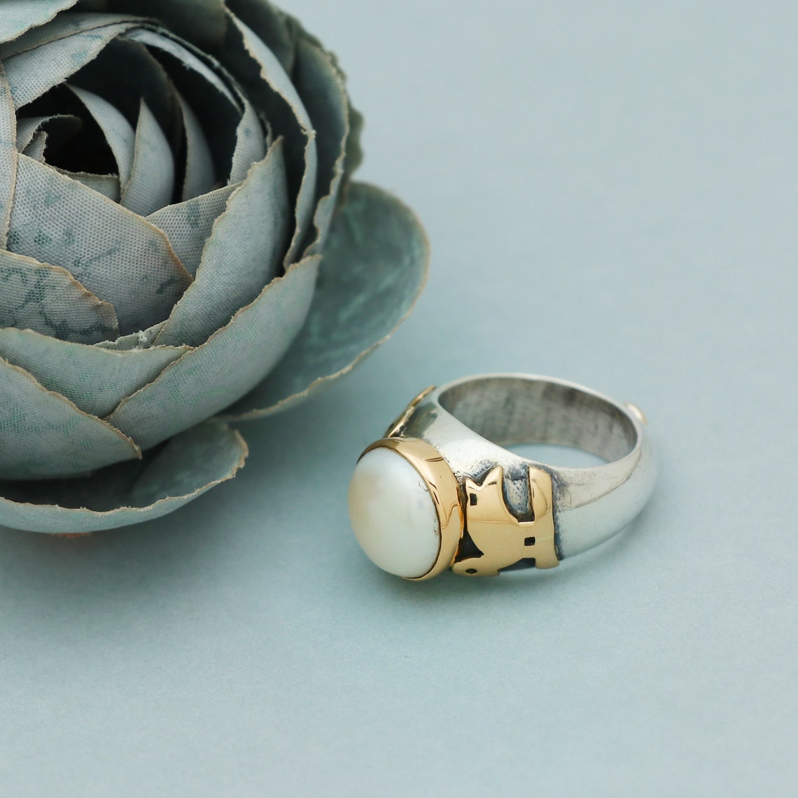 Antique 18k Gold Ancient Roman Ring, 925 Sterling Silver Roman Ring ...