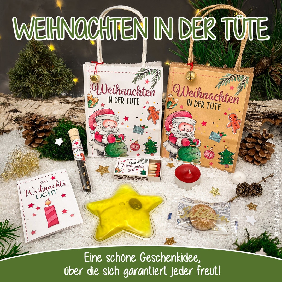 Christmas in a Bag - Gift in a Bag, Present, Attention, Secret Santa ...