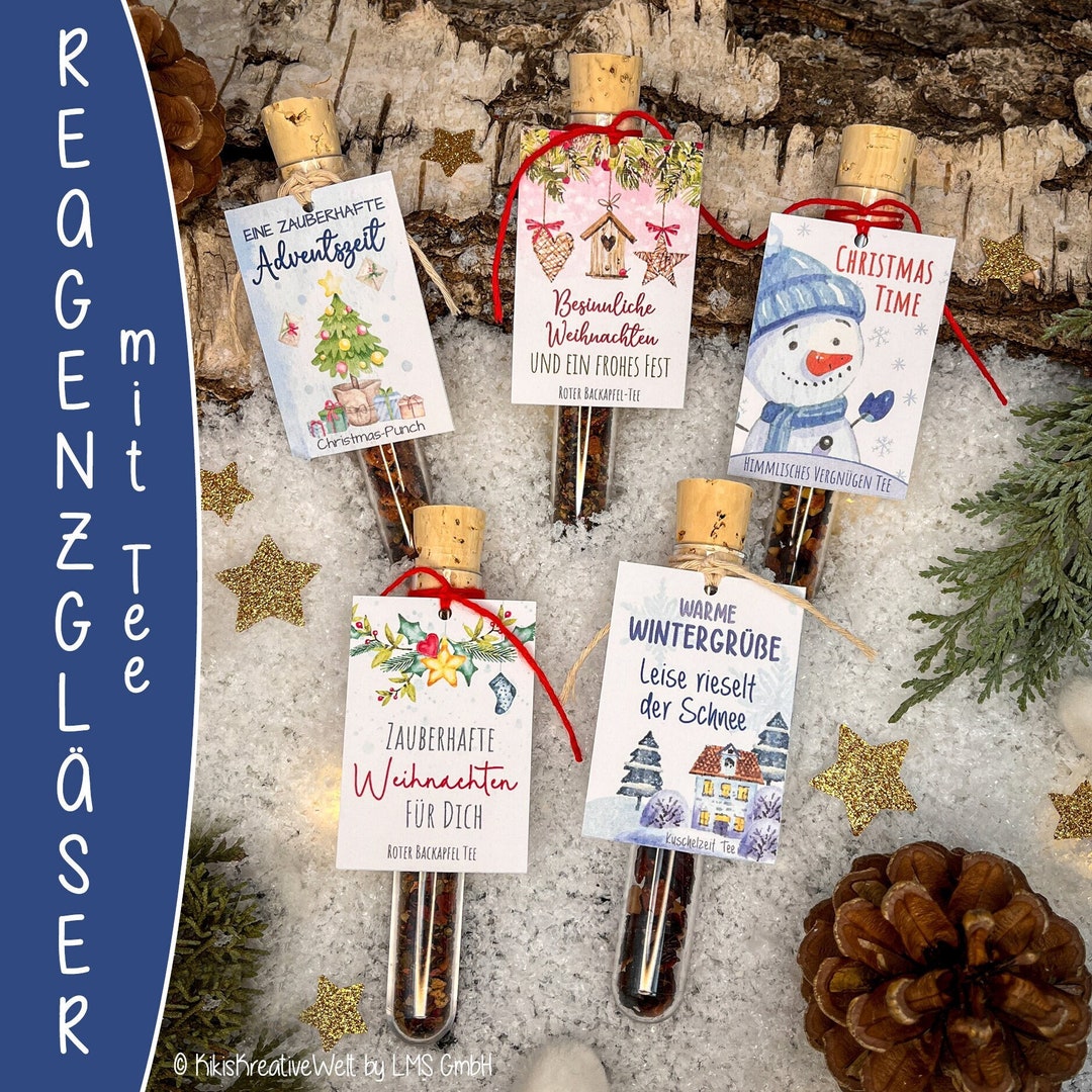 Tea Test Tubes for Christmas, Personalized Gifts, Fruit Tea in Test ...