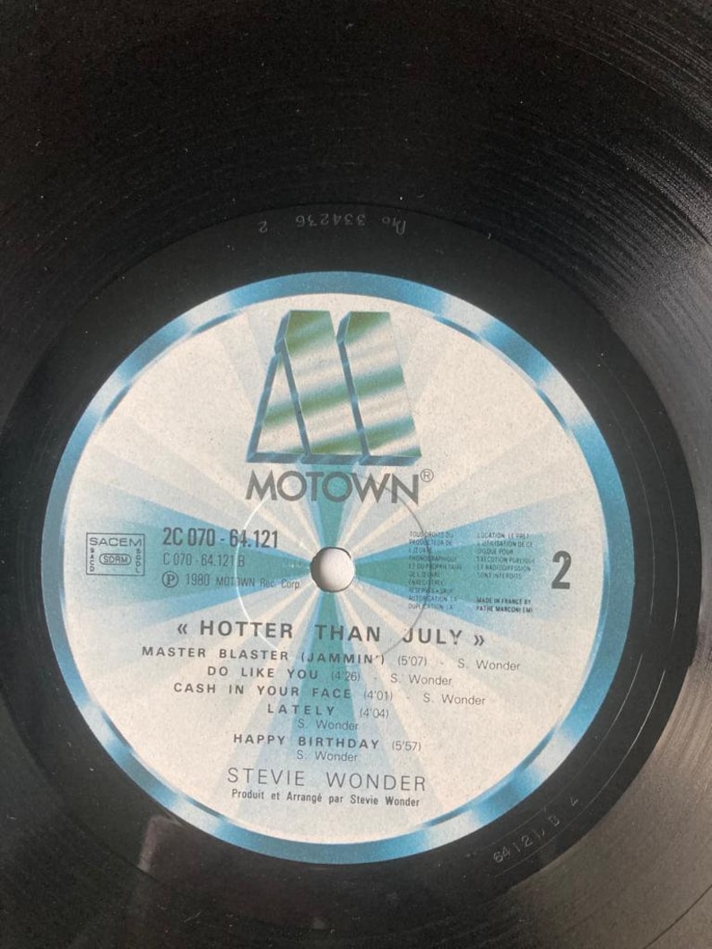 Stevie Wonder Hotter Than July Vinyl LP Record - Etsy