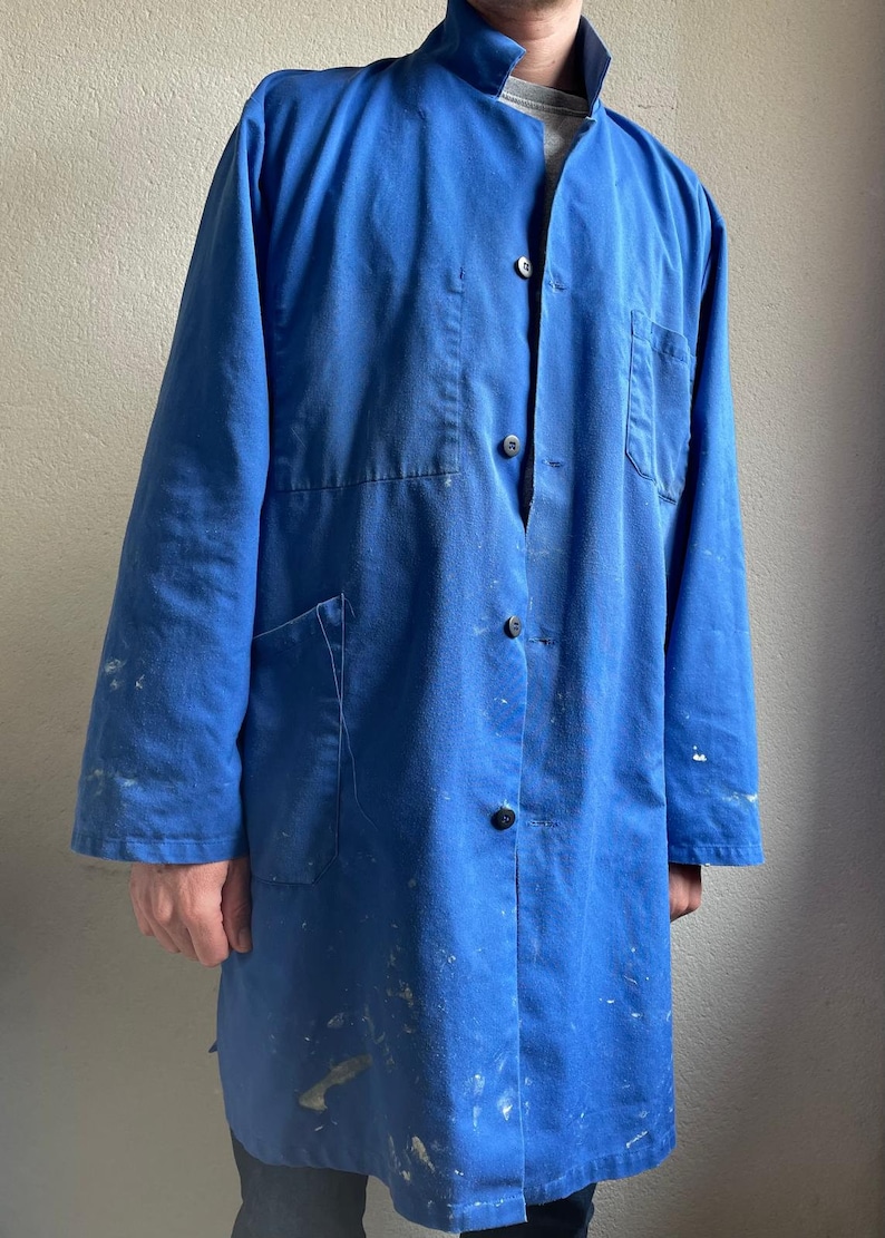 Vintage French Artist Smock Size XL - Etsy