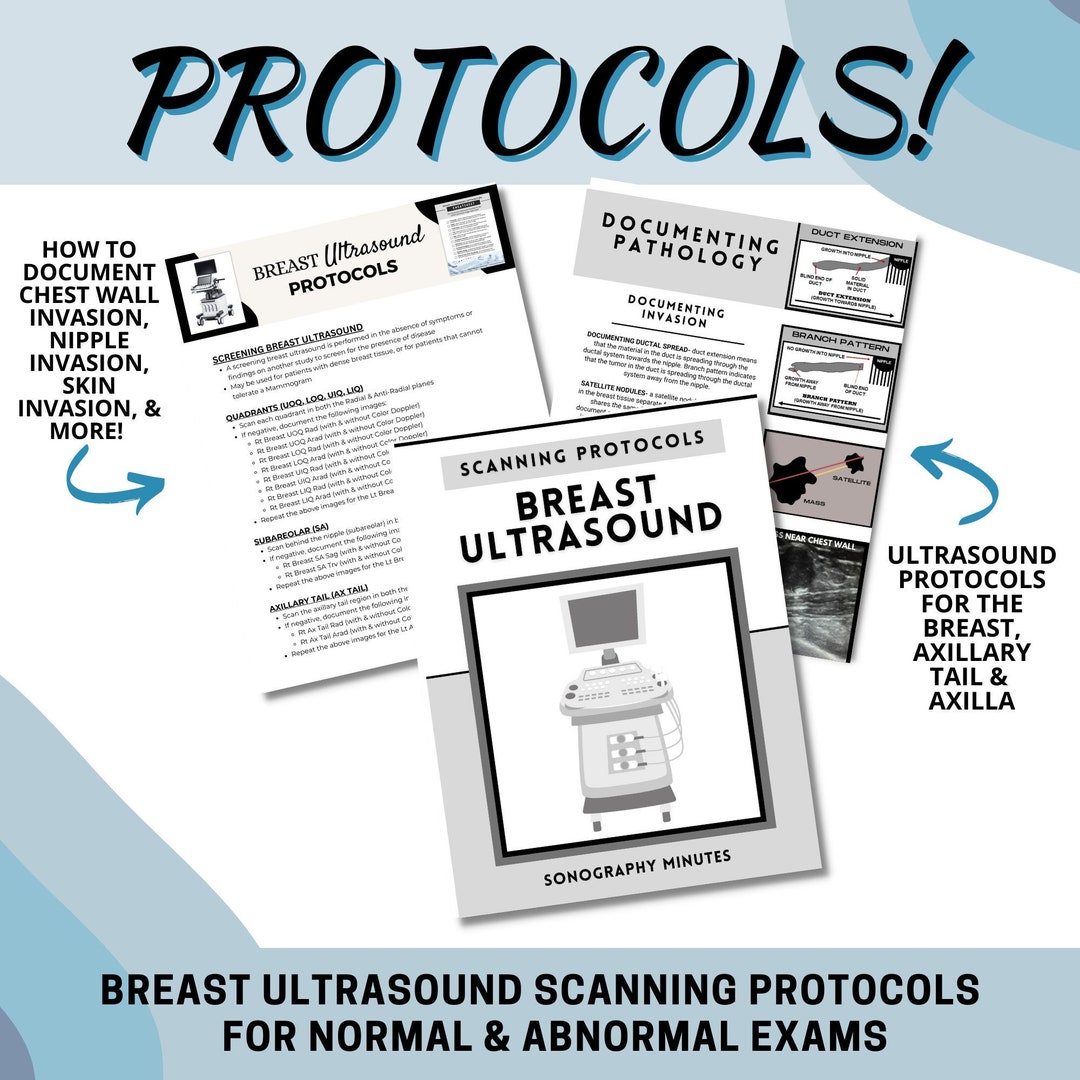 Breast Ultrasound Scanning Protocols - Etsy