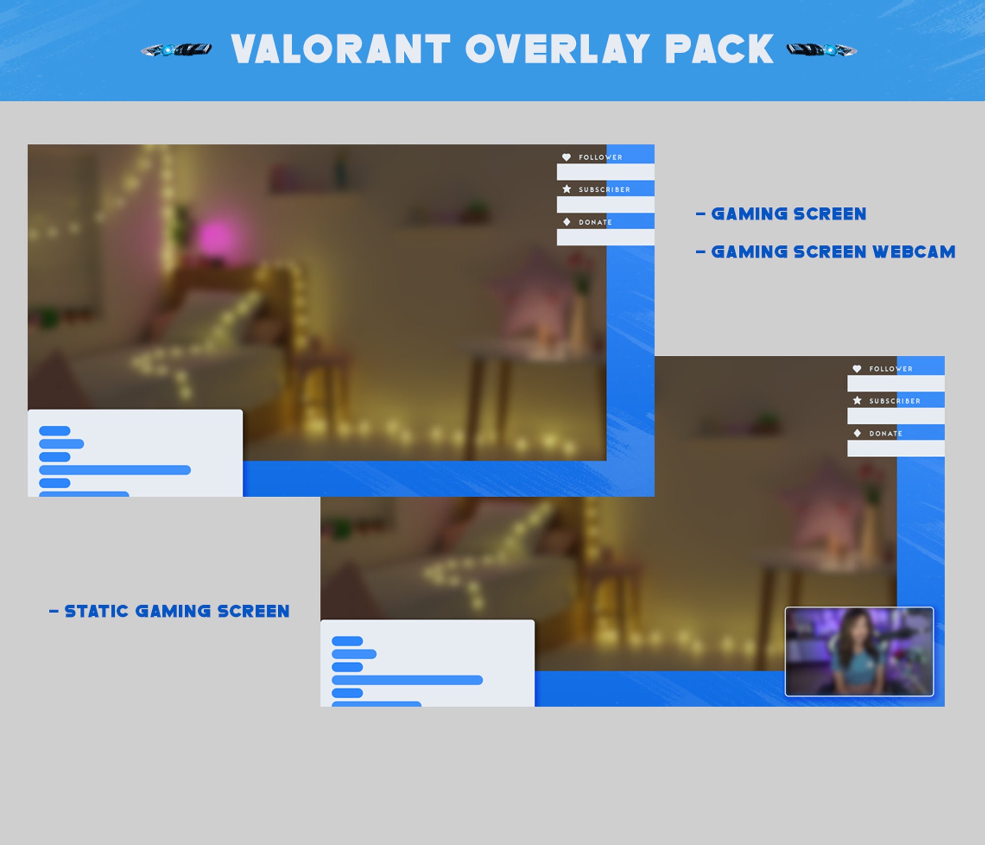 Valorant Twitch Overlay Package - Jett - Etsy