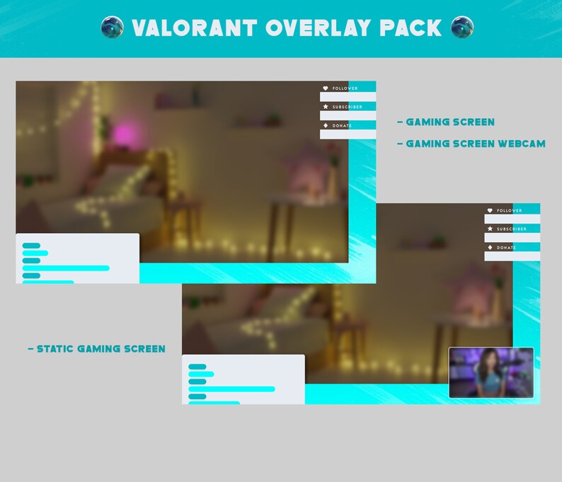Valorant Twitch Overlay Package Sage - Etsy