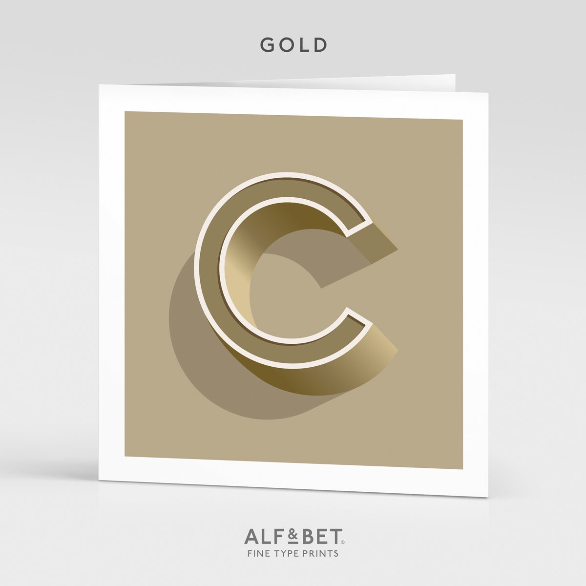 Letter C Birthday Card | Alphabet Cards | Initials Card | A-Z Card ...