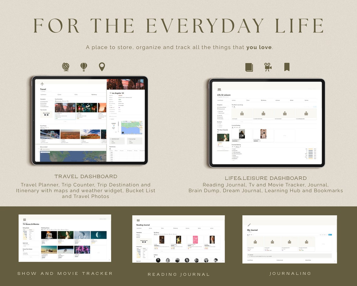 Notion Template Student Planner Study Planner College - Etsy
