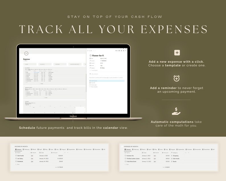 Notion Budget Template Budget Spreadsheet Notion Template - Etsy