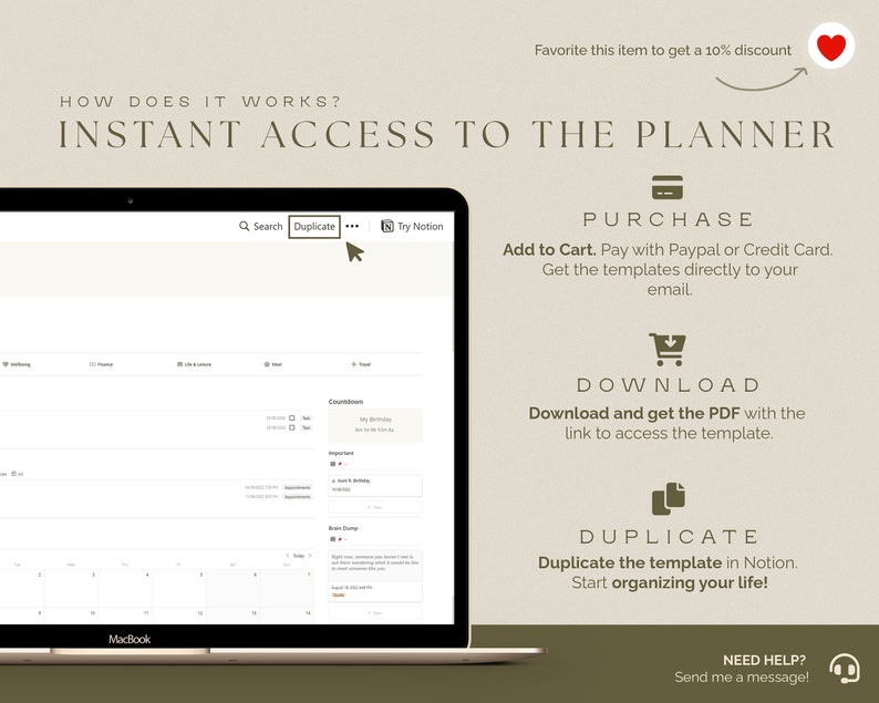 Notion Template Life Planner Notion Dashboard All In One Etsy
