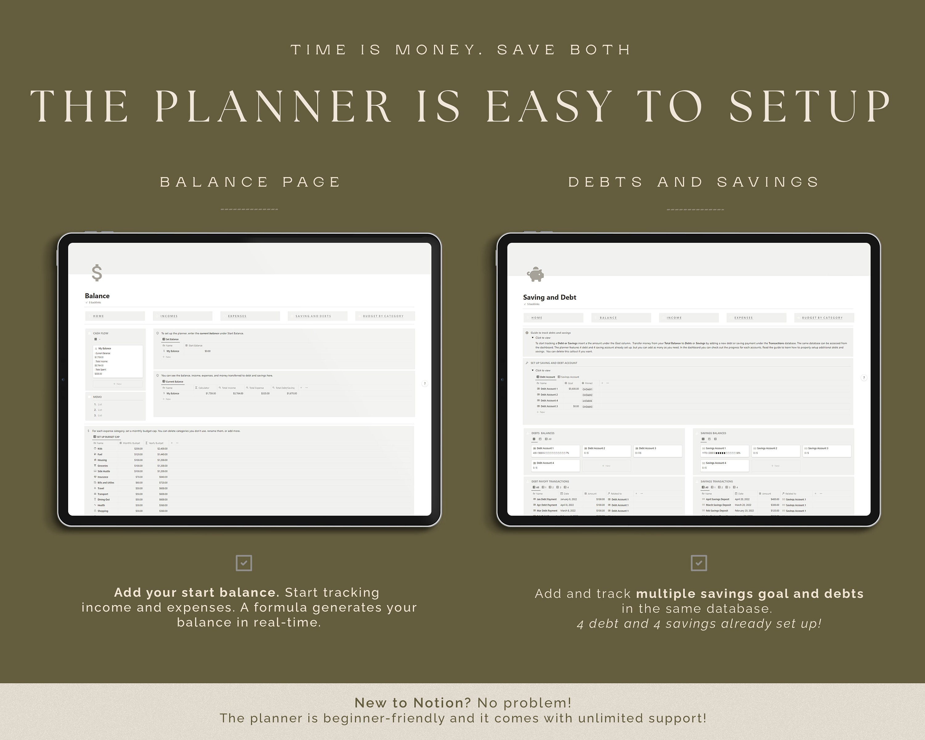 Notion Budget Template Budget Spreadsheet Notion Template - Etsy UK