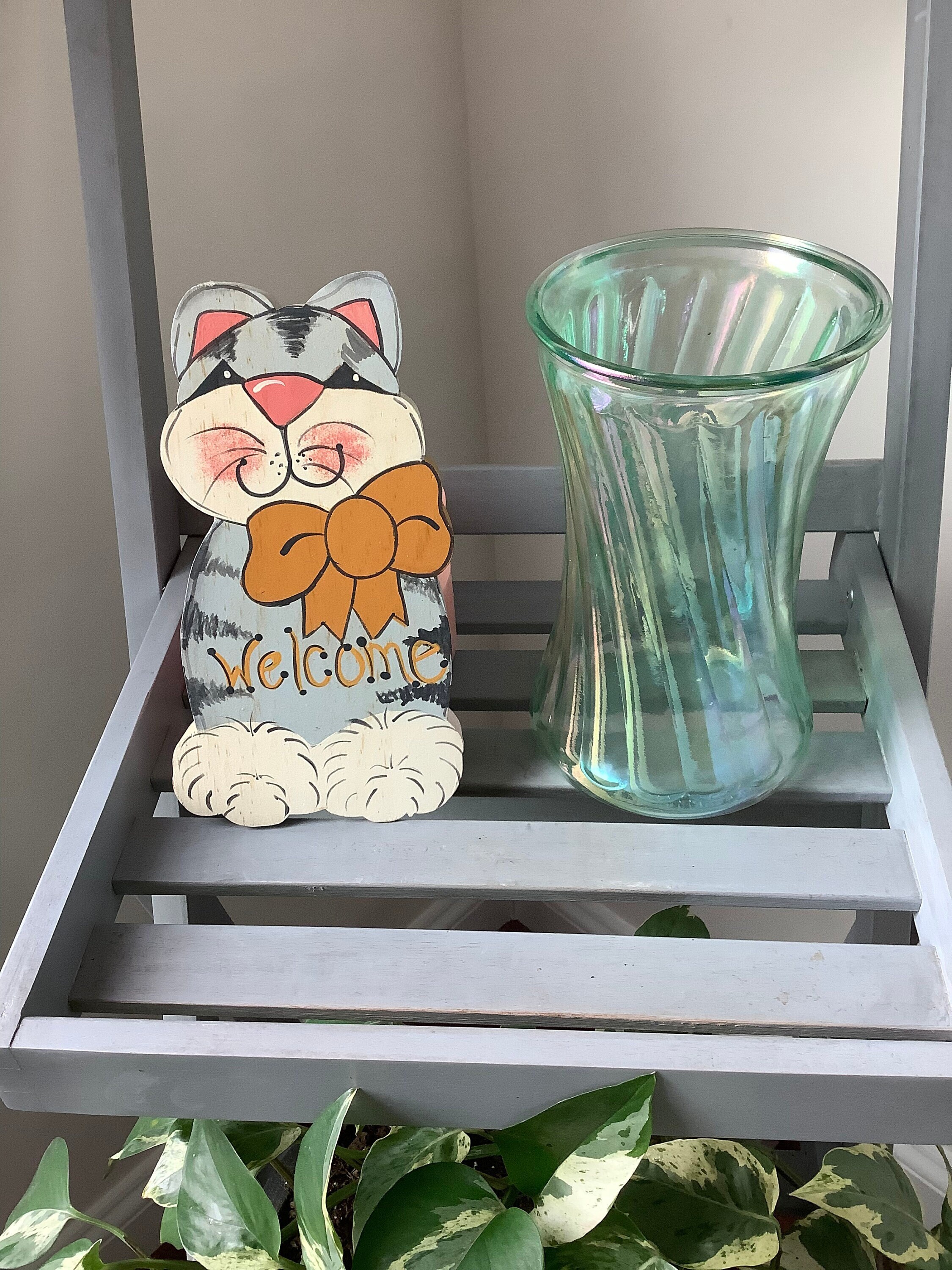 Cat Welcome Sign Cat Welcome Wood Plaque Cat Gift Wood Art - Etsy