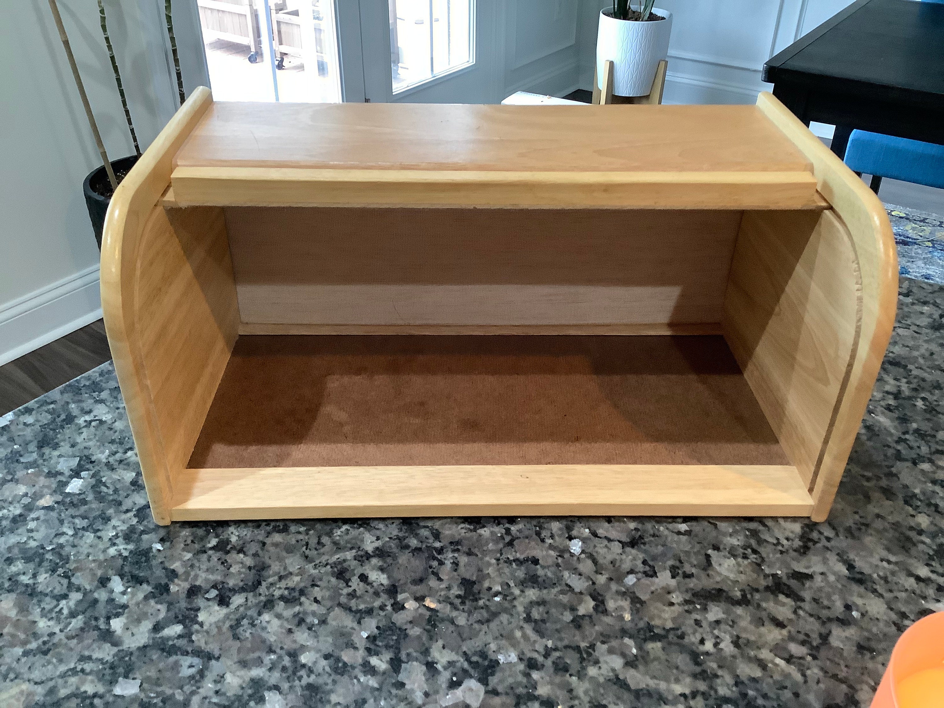 Breadboxes Rolltop Breadbox Wood Bread Box Bread Box Bread Box Wood Bread Box With Wood Lid ...