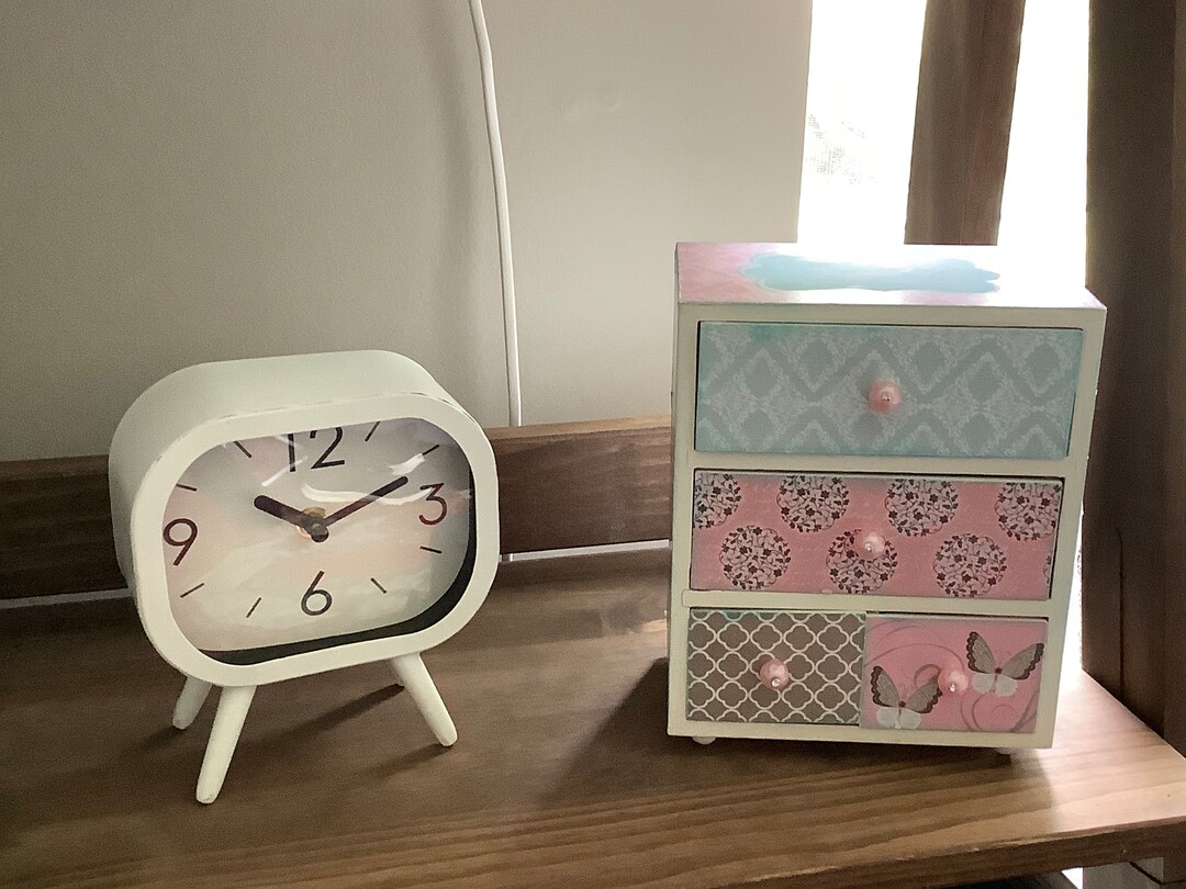 Handpainted Wooden Girls Jewelry Box: Pink Butterfly Design - Etsy