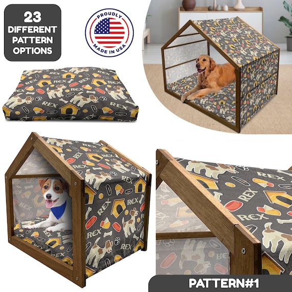 Personalized Name Wooden Dog House Valentine's Day Gift - Etsy