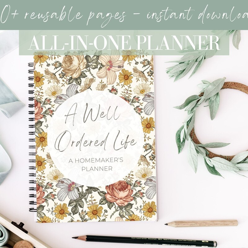 Botanical Planner - Etsy