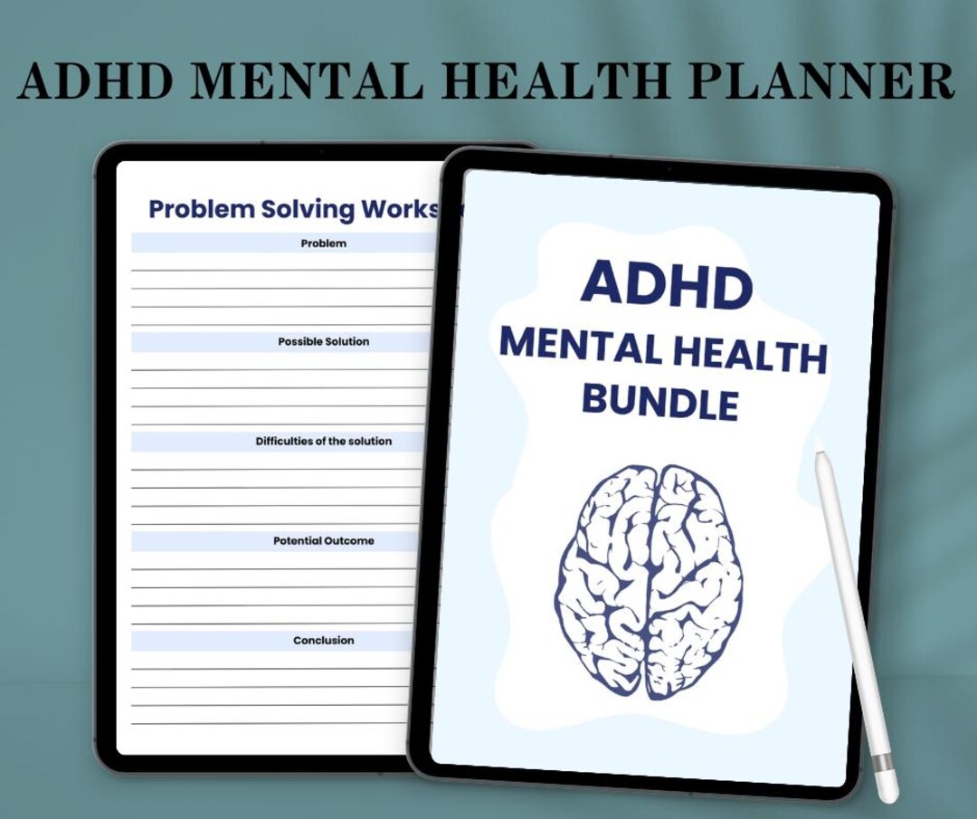 ADHD Mental Health Planner ADHD Planner, Mental Health Planner ...