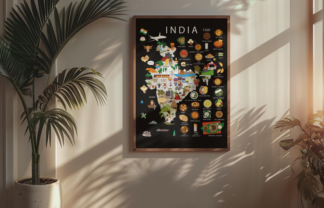 Kids Poster India | Paper | Educational | World Map | Travel | Wall ...