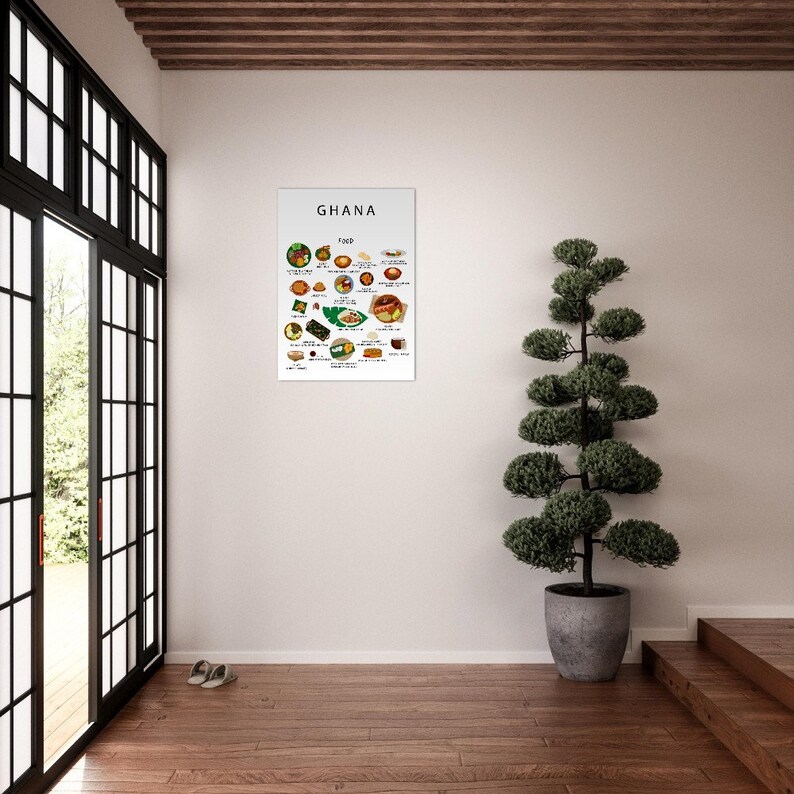 Poster of Ghana Food White Wall Decor Cuisine - Etsy