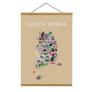 Poster of South Korea | Paper | Educational | 50 X 70 Cm | Kids | World ...