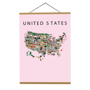 Poster of the United States of America | Paper | Educational | 50 X 70 ...