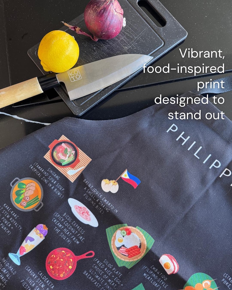 Philippines Food Apron | Filipino Cuisine | Adobo Sinigang Lechon ...